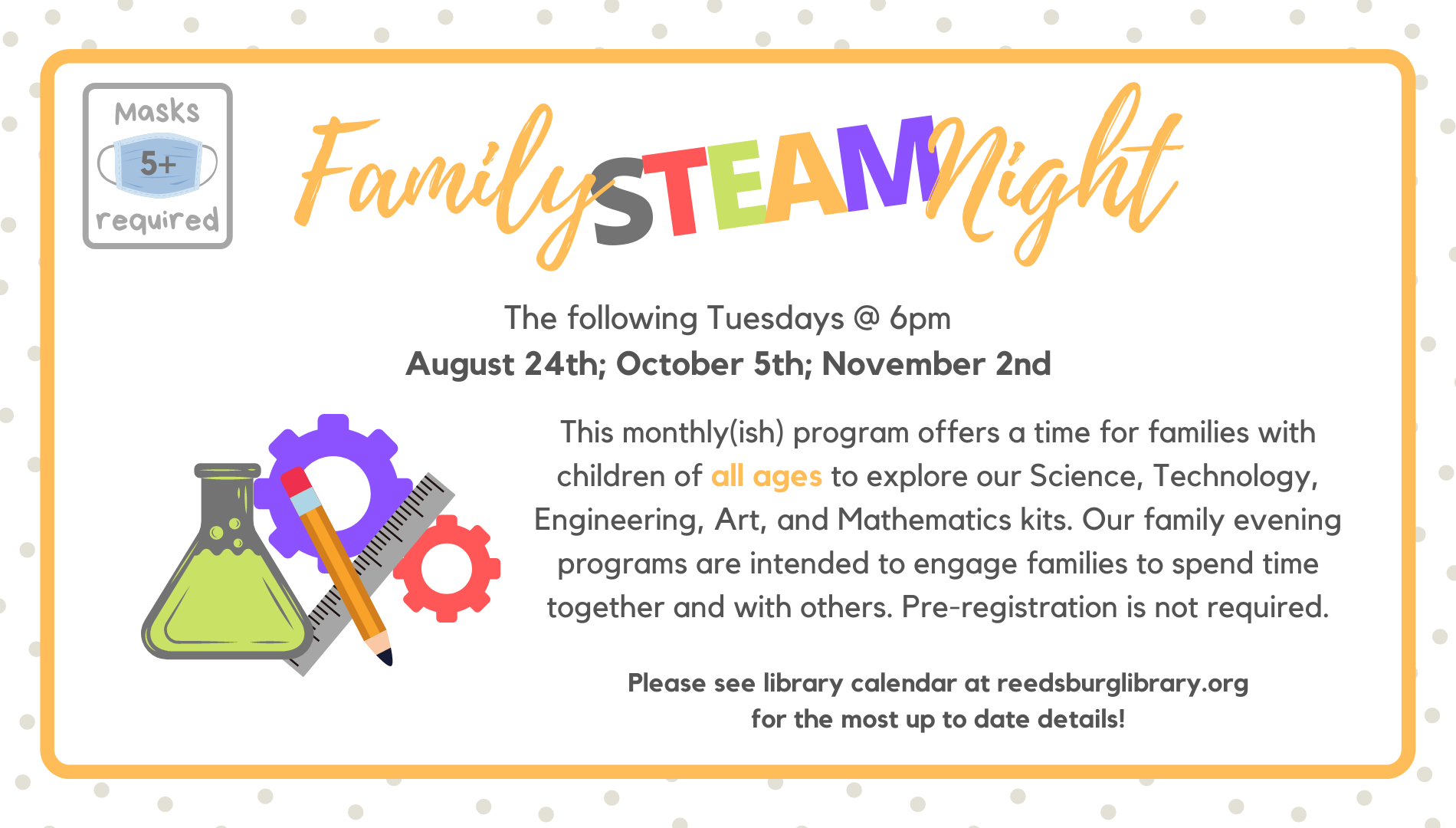 Family STEAM Night Reedsburg Public Library family-steam-night-reedsburg-public-library
